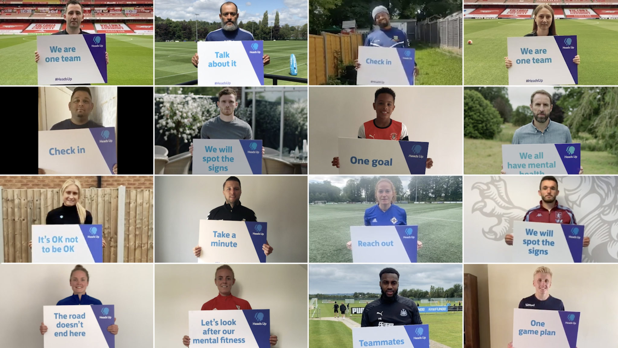 The football family unites to sign 'Mentally Healthy Football ...